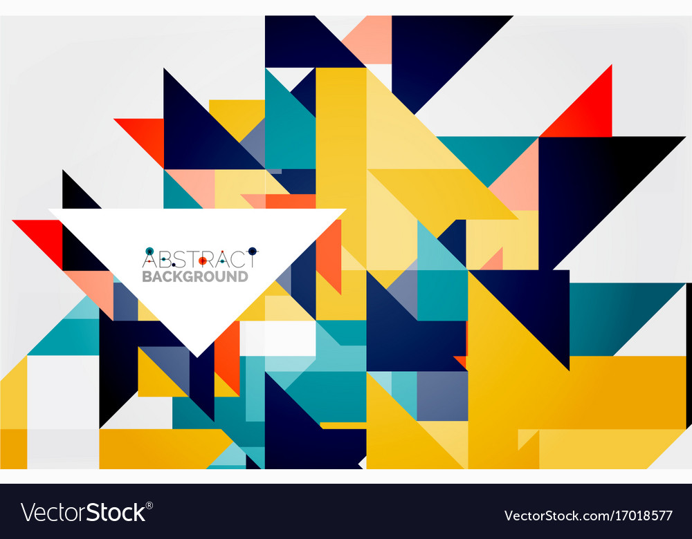 Triangle pattern design background Royalty Free Vector Image