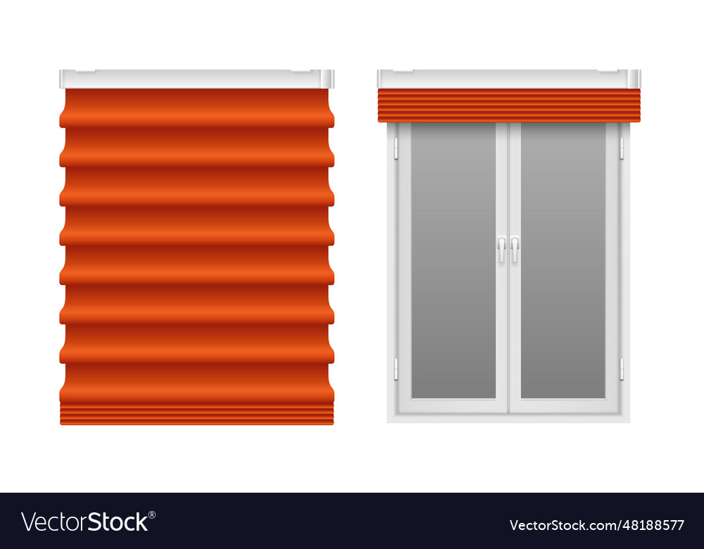 Window blinds set Royalty Free Vector Image - VectorStock