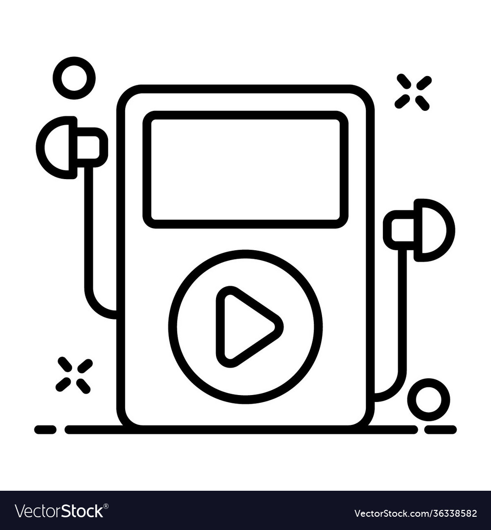 Mp3 player Royalty Free Vector Image - VectorStock