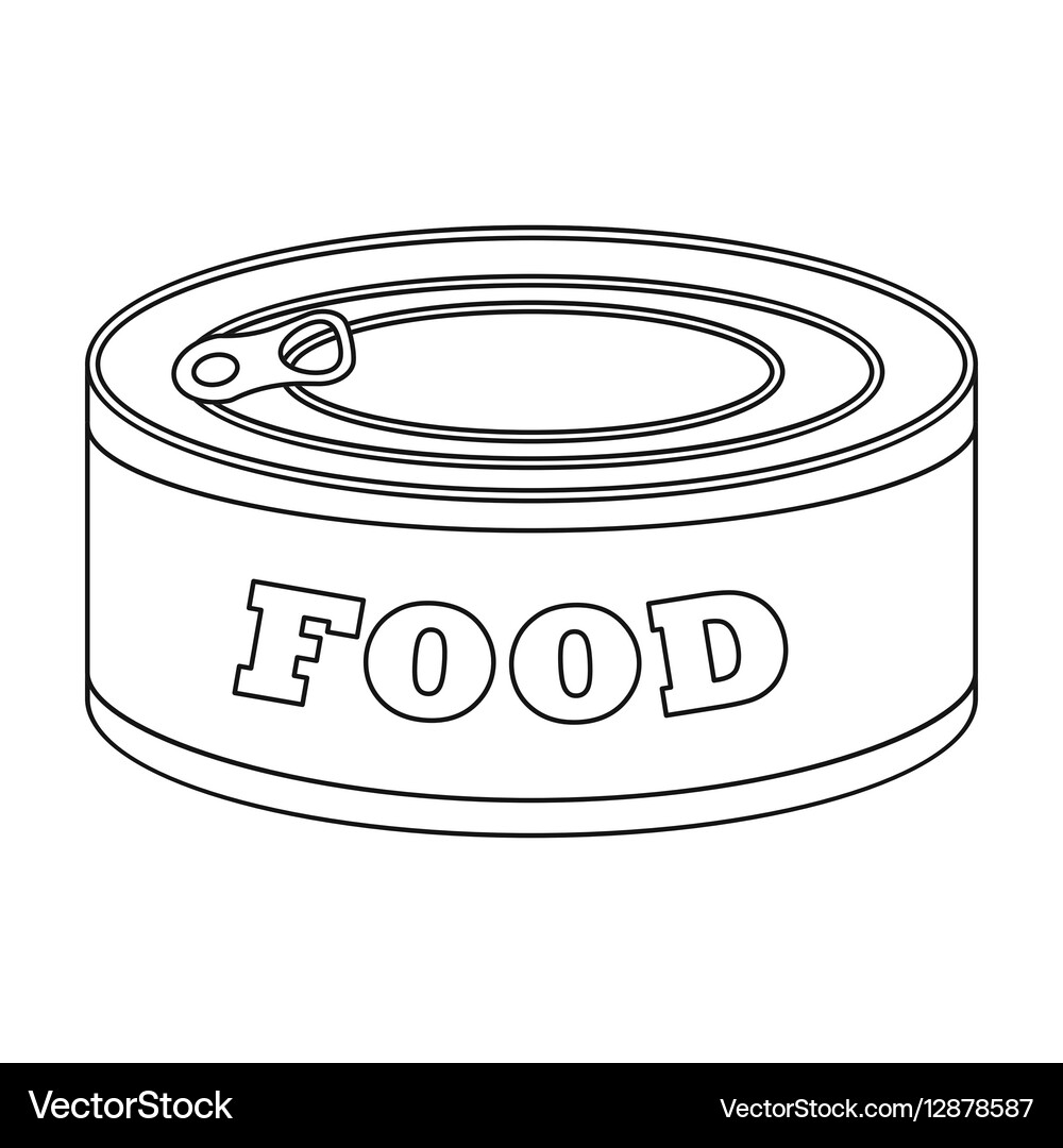 Cat food icon of for web Royalty Free Vector Image