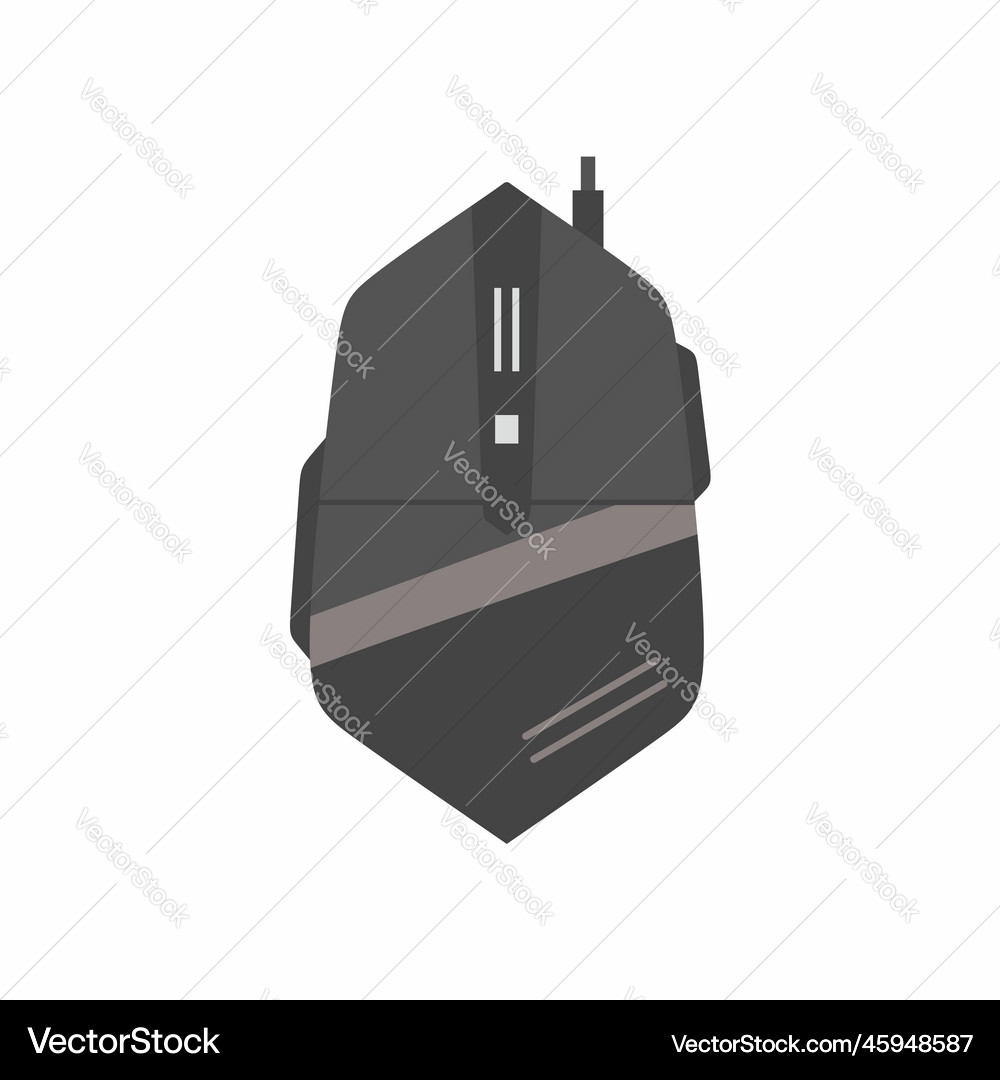 Gaming mouse icon black computer Royalty Free Vector Image