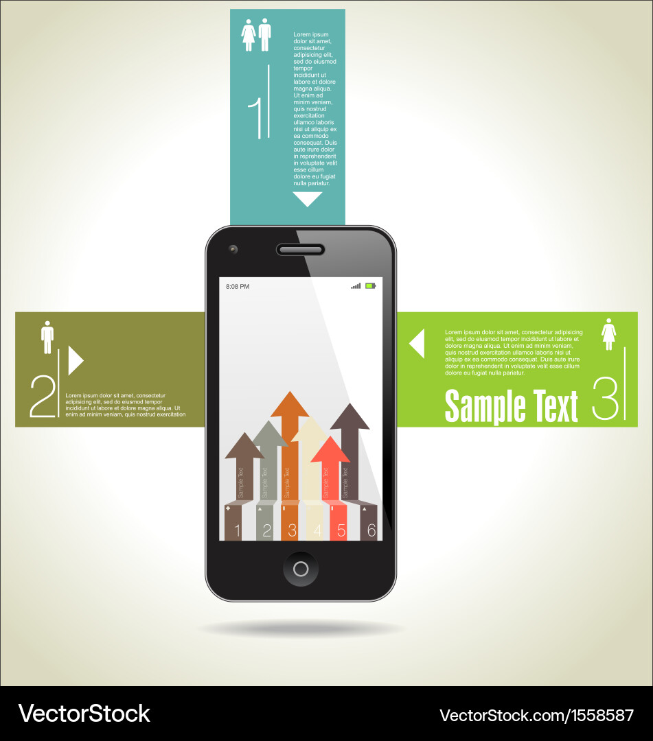 Infographics modern design background Royalty Free Vector