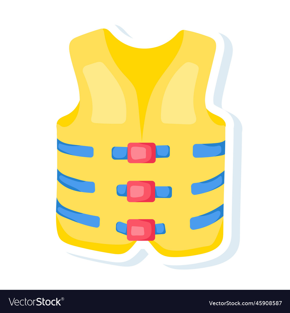 Life jacket Royalty Free Vector Image - VectorStock