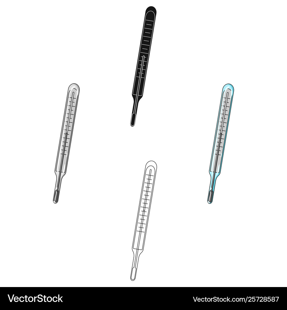 Medical thermometermedicine single icon Royalty Free Vector