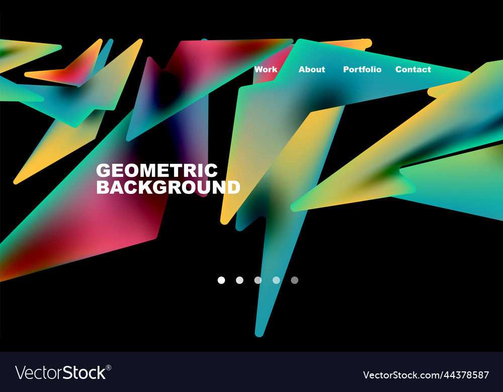 Shards shape composition abstract background web Vector Image