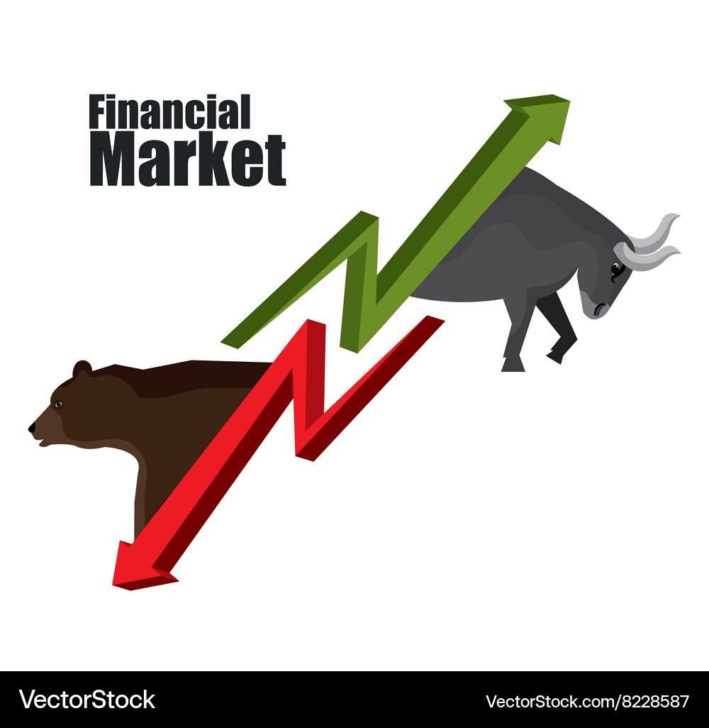 Stock financial market design Royalty Free Vector Image