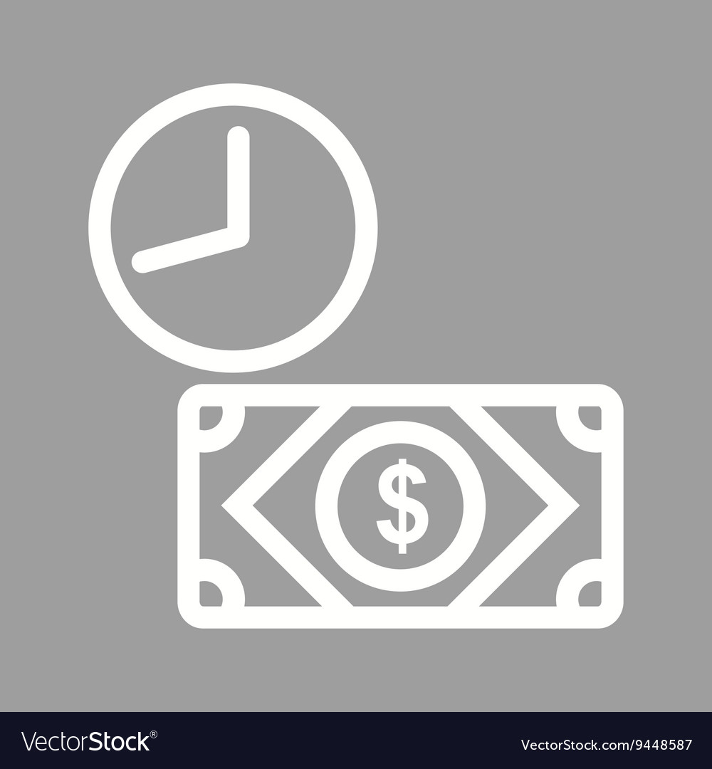Time based currency Royalty Free Vector Image - VectorStock