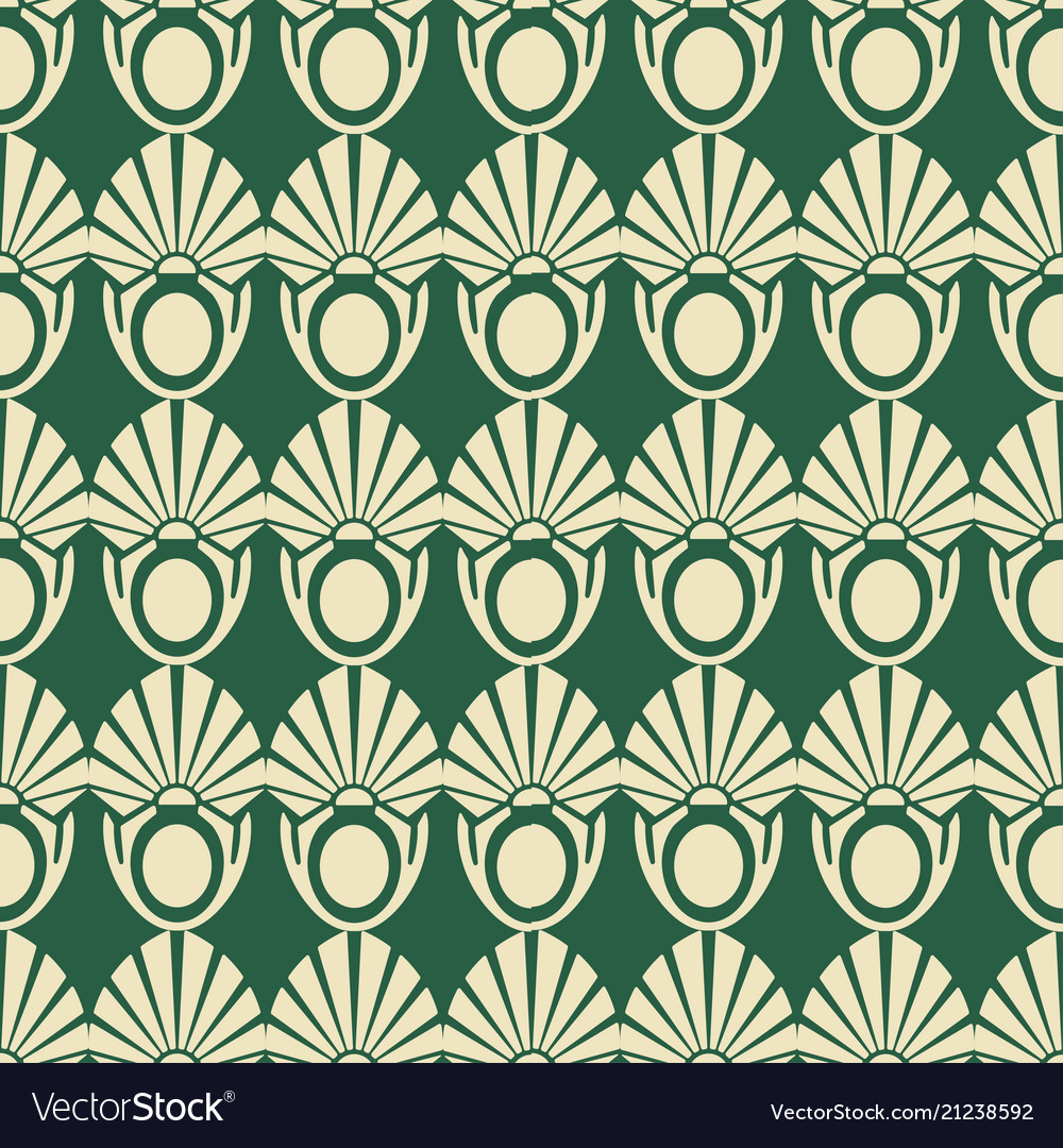 Art deco pattern Royalty Free Vector Image - VectorStock