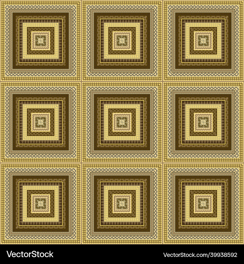 Ethnic background with geometric motifs squares Vector Image