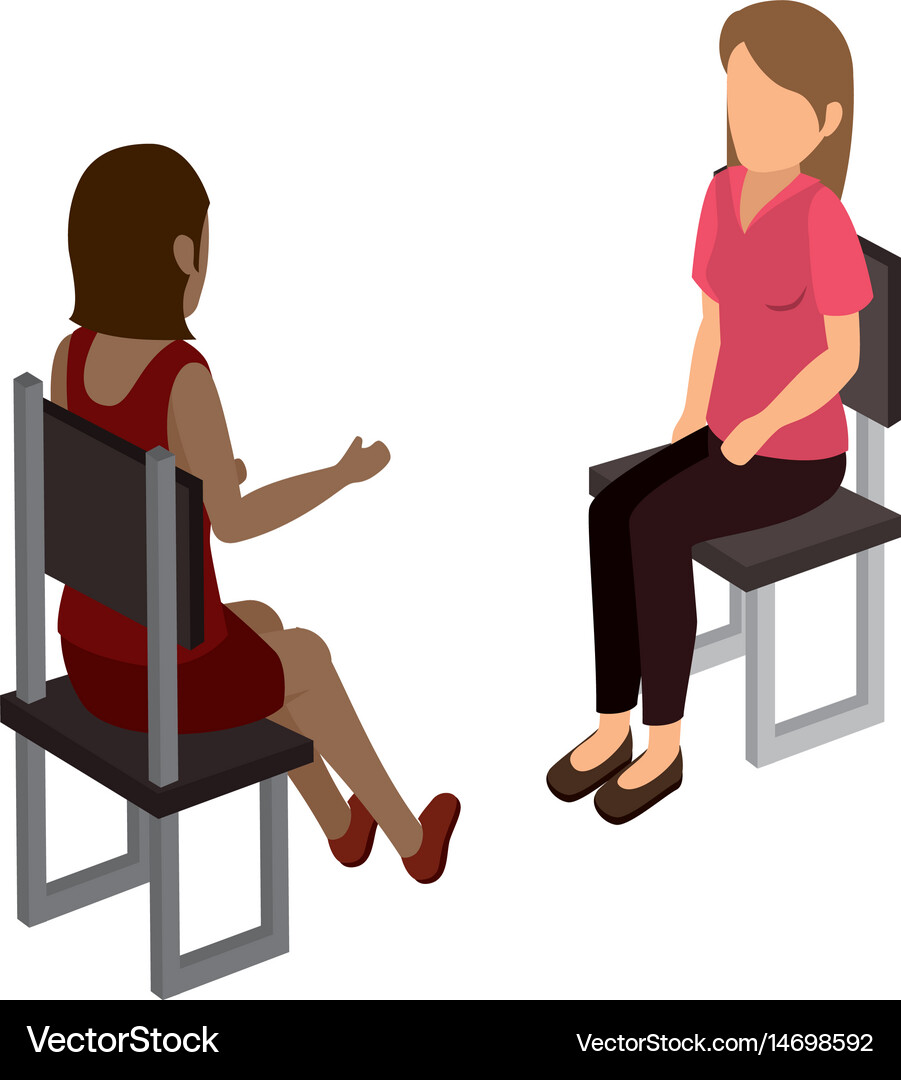 Group of people sitting Royalty Free Vector Image