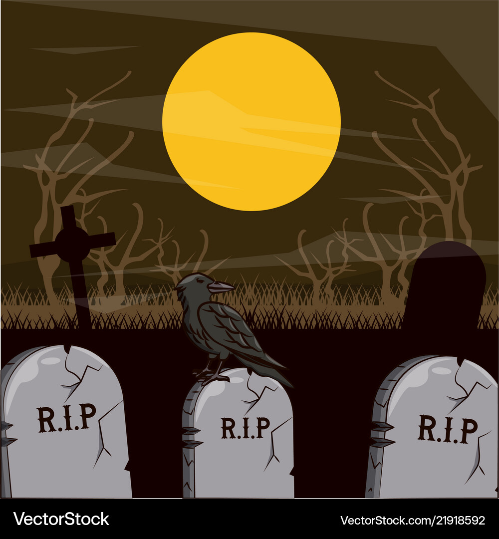 Halloween scary cartoons Royalty Free Vector Image