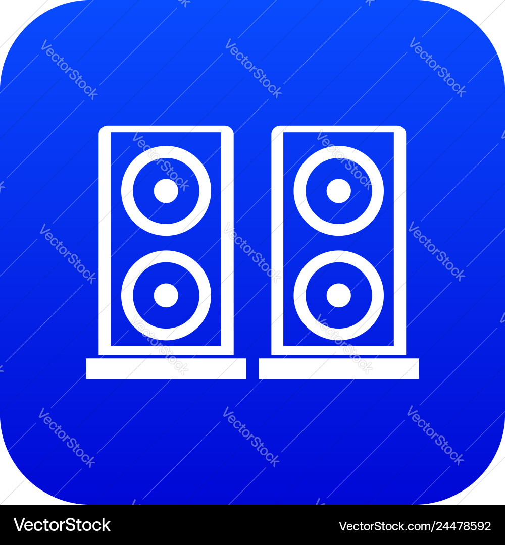 Blue Speaker Icon