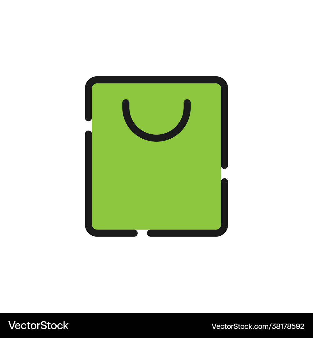 Shopping bag icon bag icon design Royalty Free Vector Image