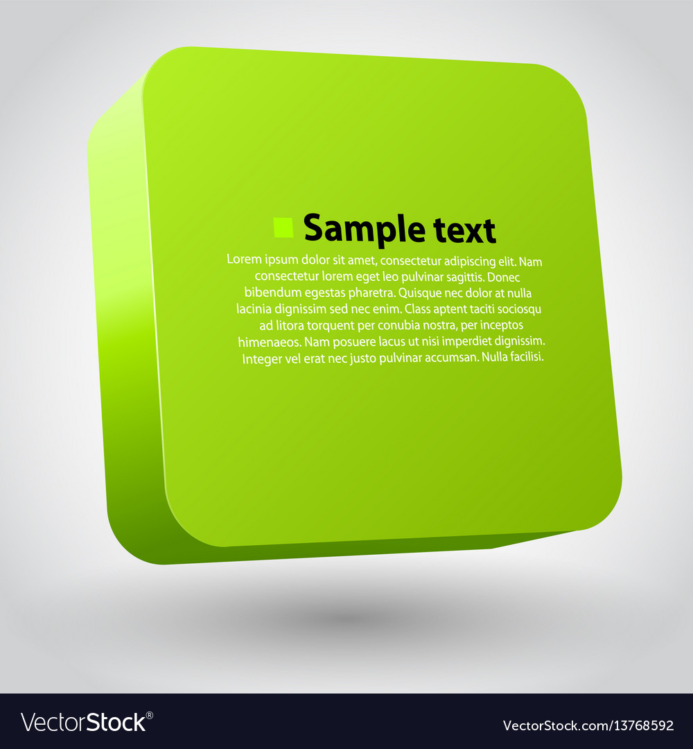 Three-dimensional box Royalty Free Vector Image