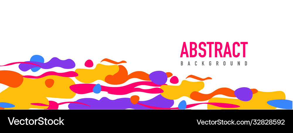 Trendy liquid style shapes abstract design Vector Image