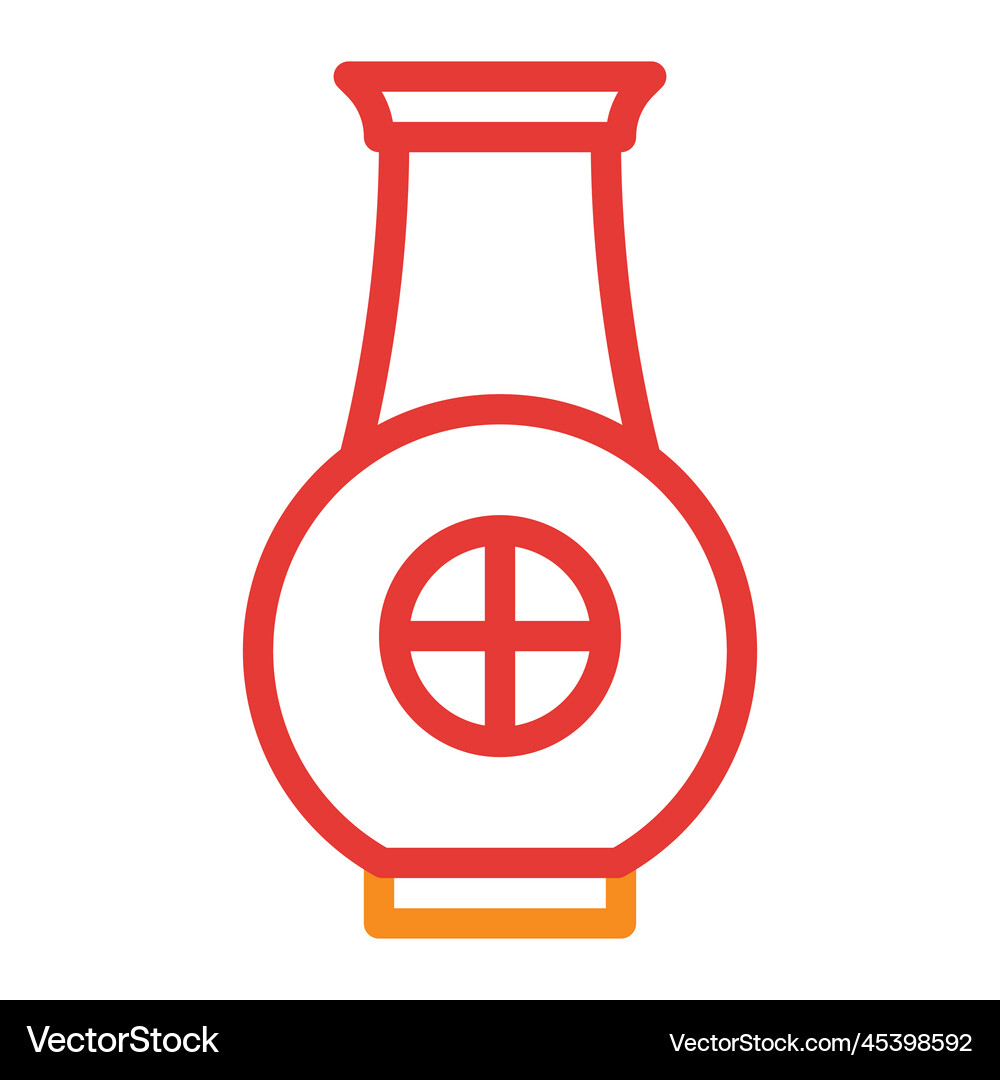 Vask multicolor red and logo icon new year Vector Image