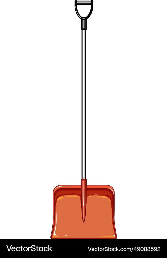 Weather snow shovel cartoon Royalty Free Vector Image