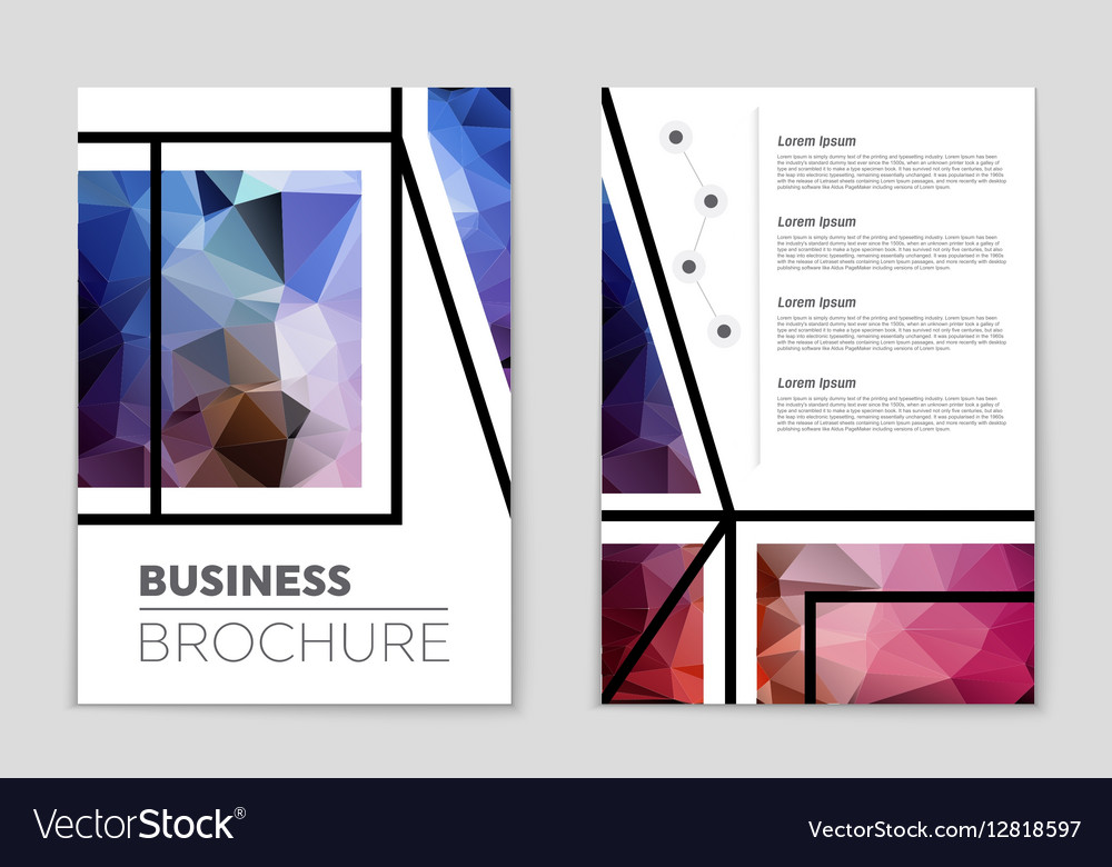 Abstract layout background set for art Royalty Free Vector