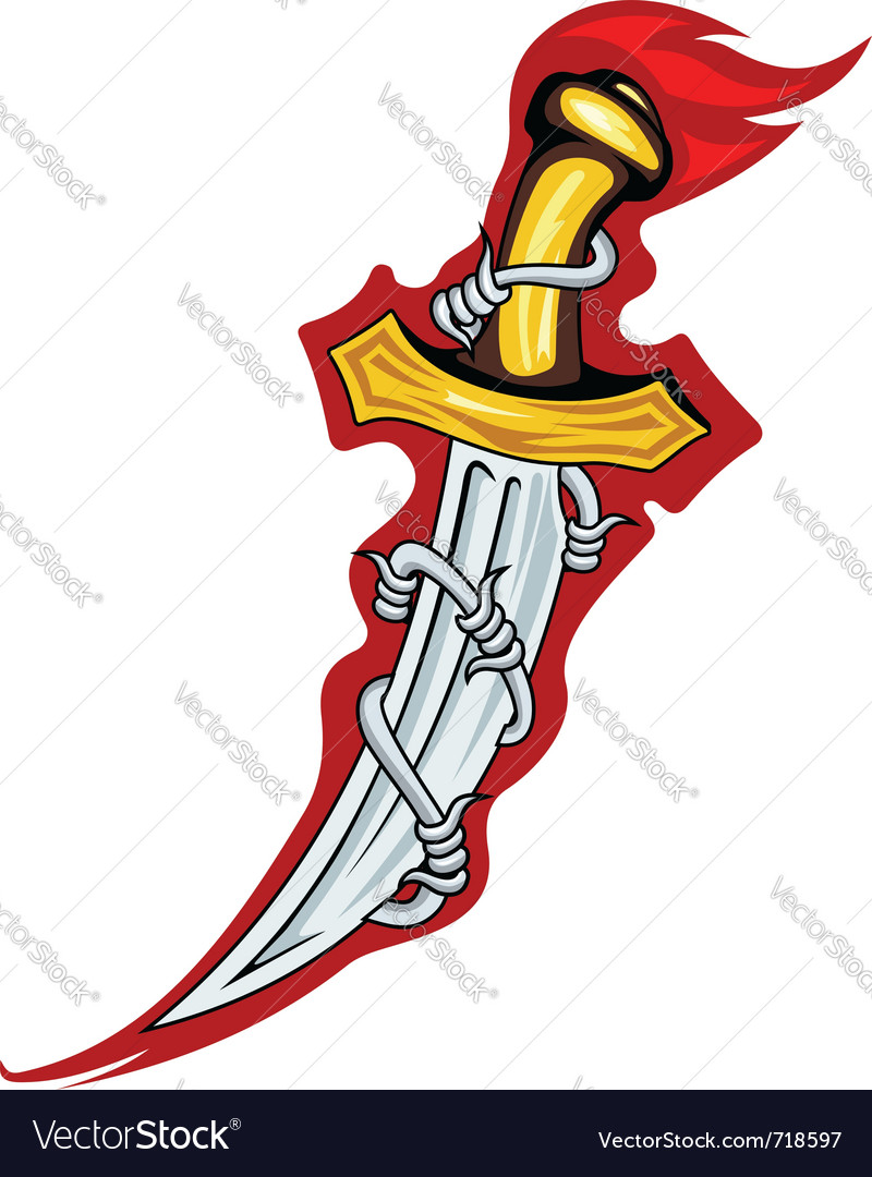 Dagger icon Royalty Free Vector Image - VectorStock
