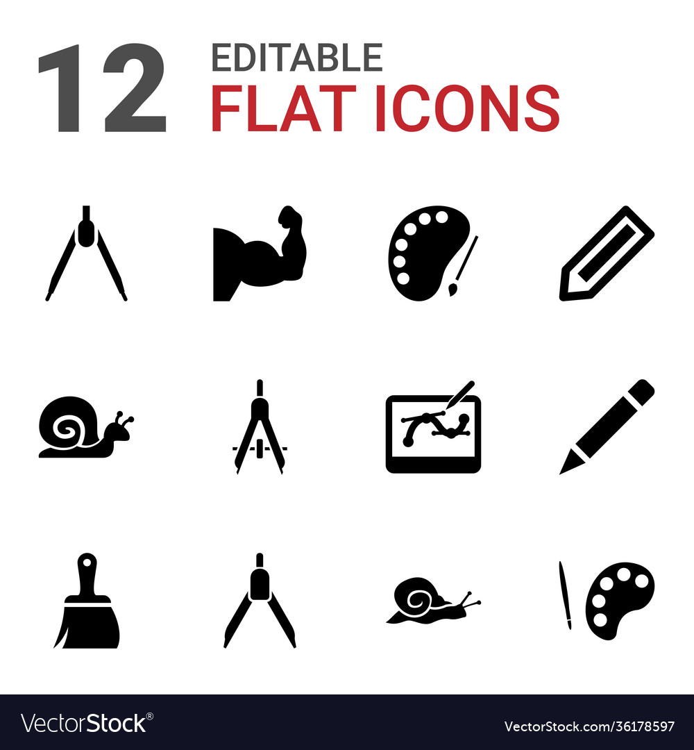 Draw icons Royalty Free Vector Image - VectorStock