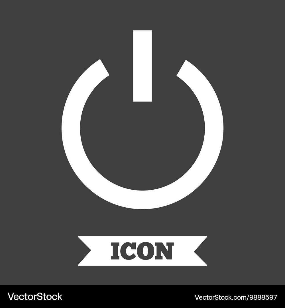 Power sign icon switch on symbol Royalty Free Vector Image