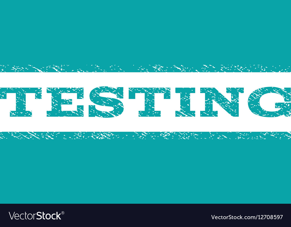 Testing watermark stamp Royalty Free Vector Image