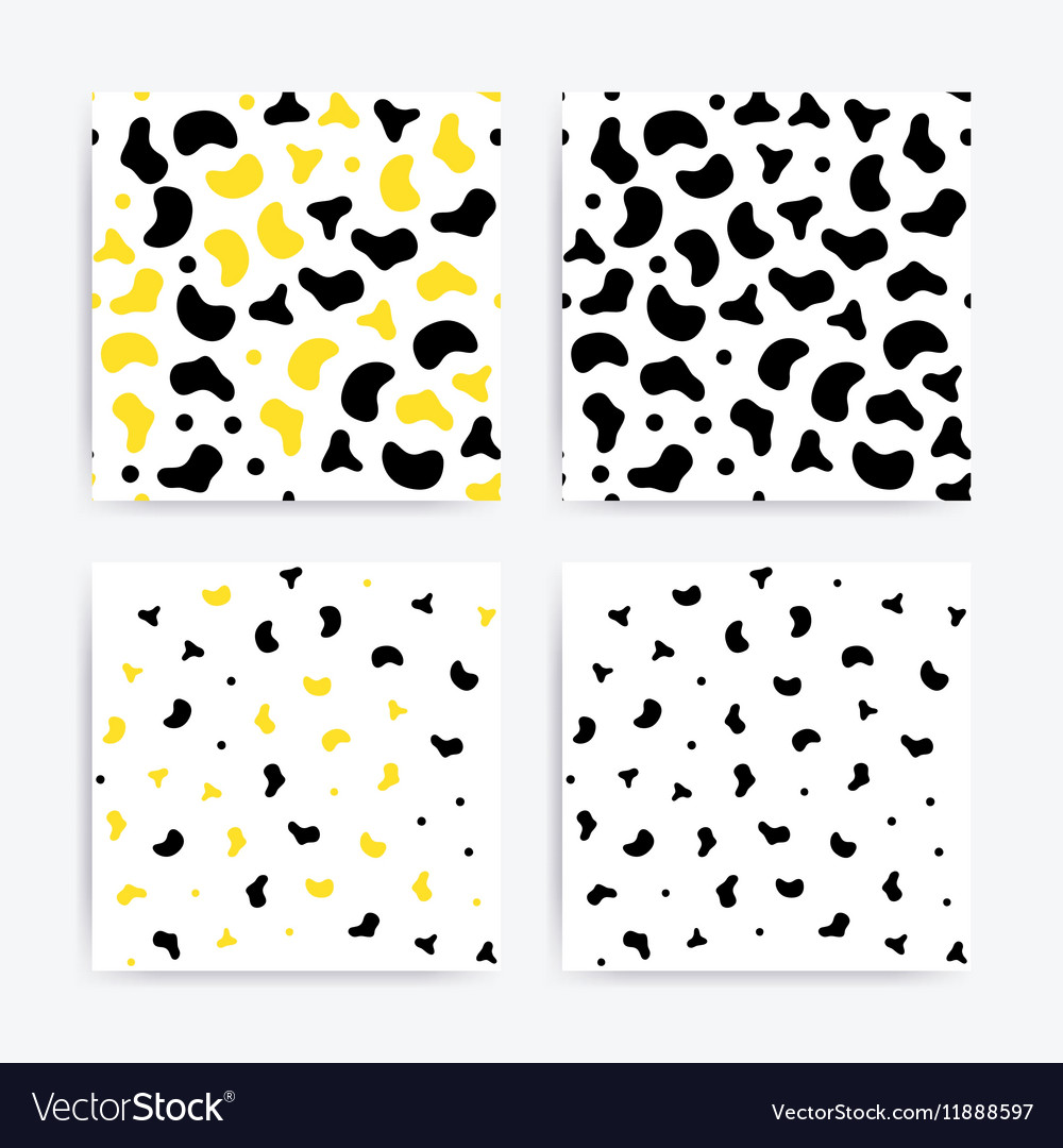Universal doodle seamless patterns set Royalty Free Vector
