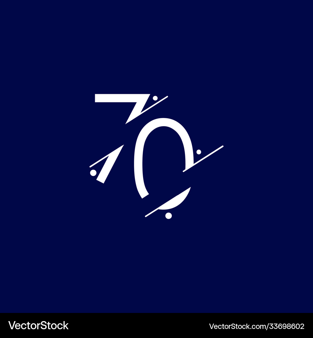 70 years anniversary celebration elegant number Vector Image
