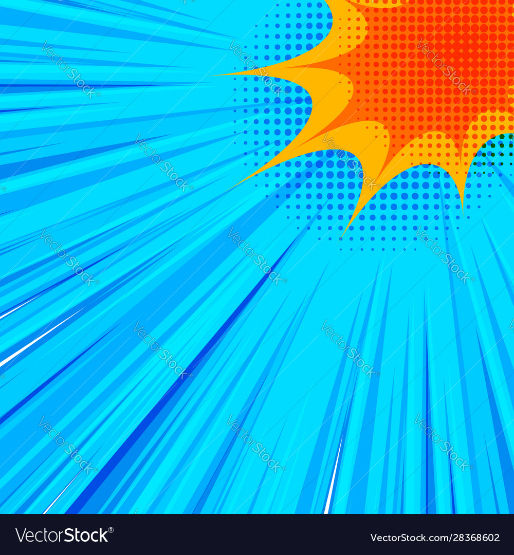 Comic dynamic explosive concept Royalty Free Vector Image
