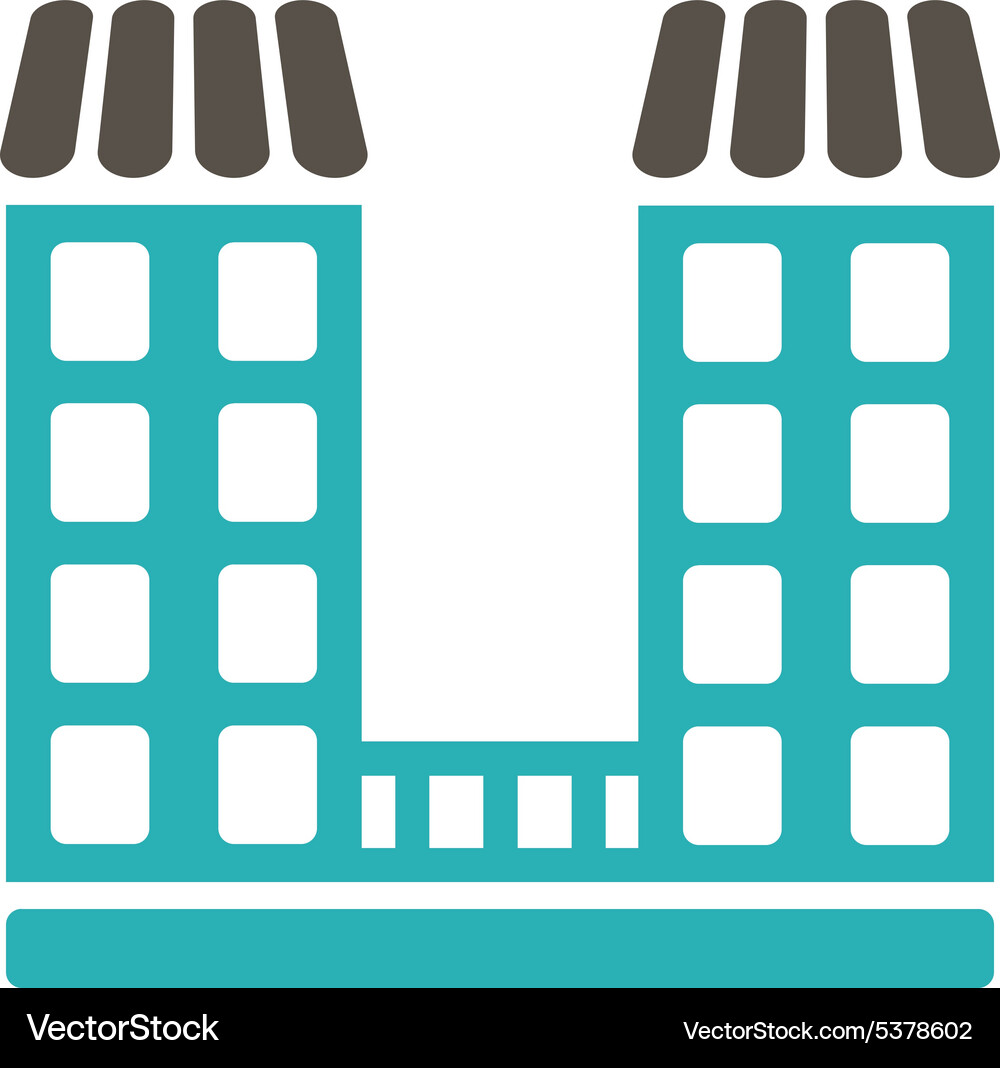 Company icon from business bicolor set Royalty Free Vector