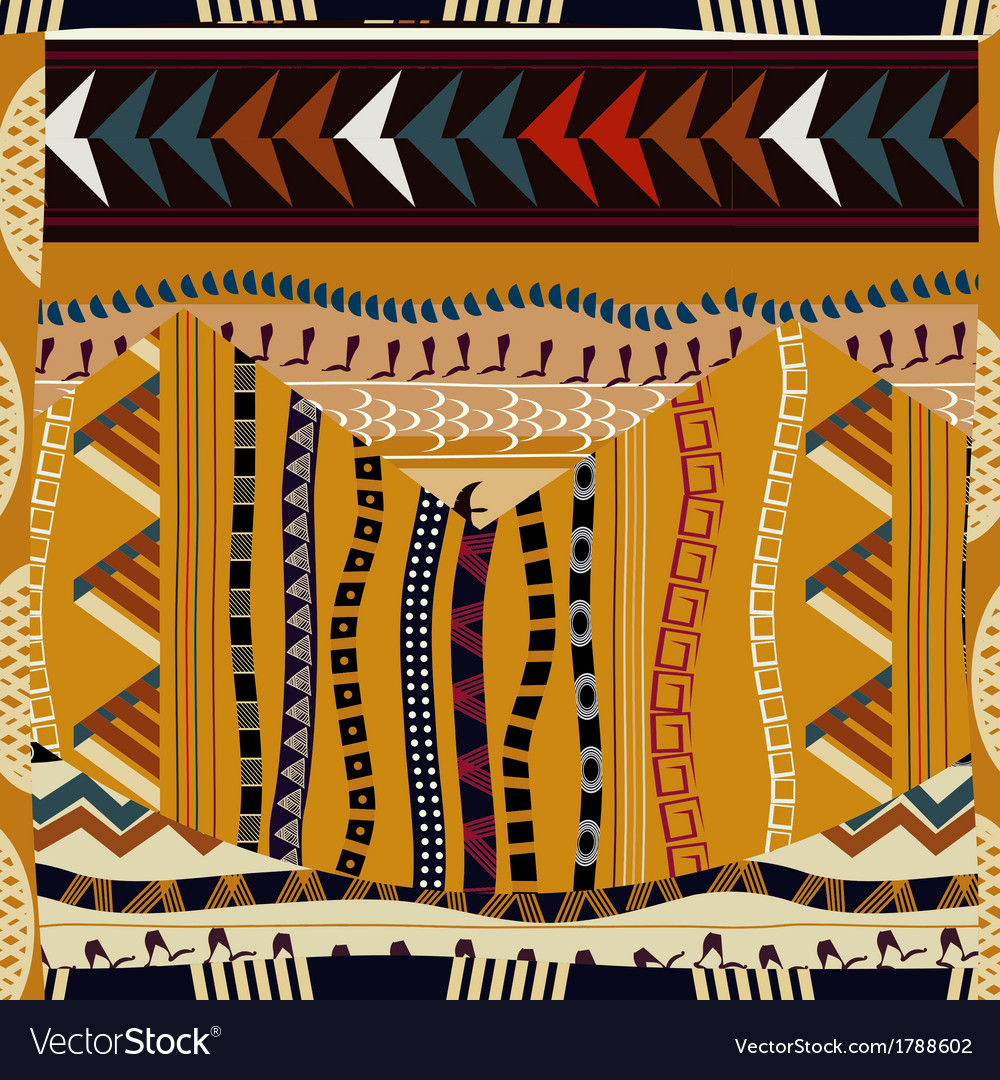 Seamless ethnic pattern Royalty Free Vector Image