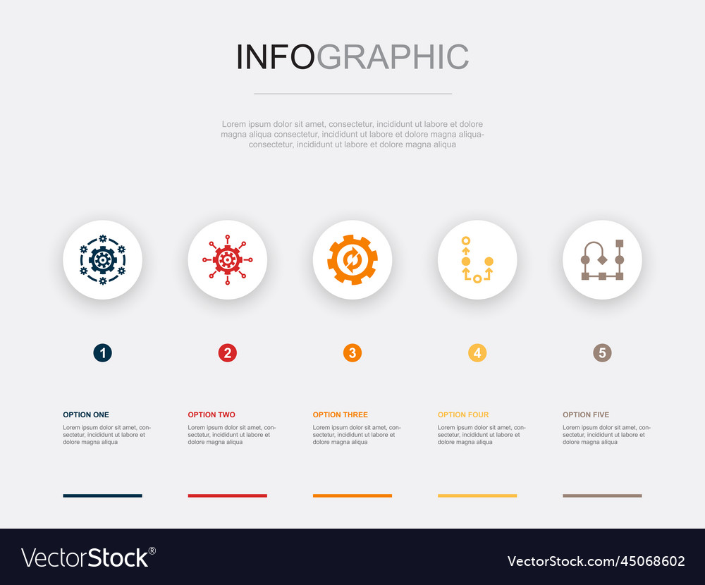 System management processing plan scheme Vector Image