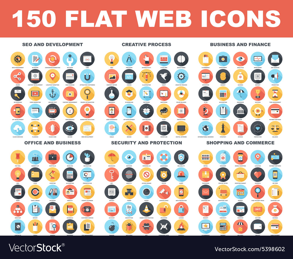 Web icons Royalty Free Vector Image - VectorStock