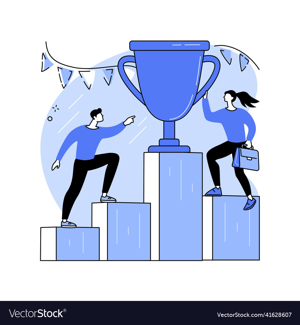 Branded competition abstract concept Royalty Free Vector