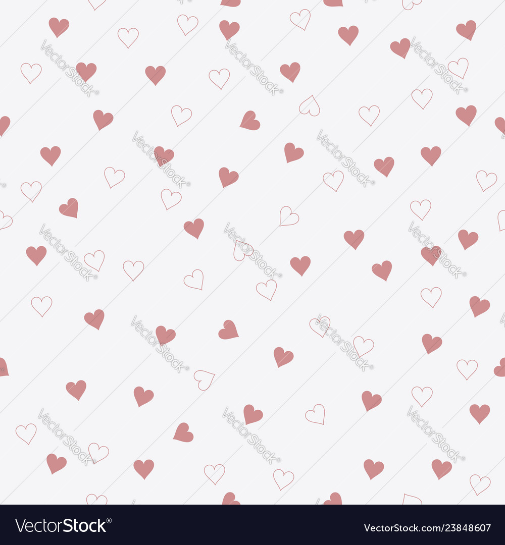 Heart seamless pattern Royalty Free Vector Image
