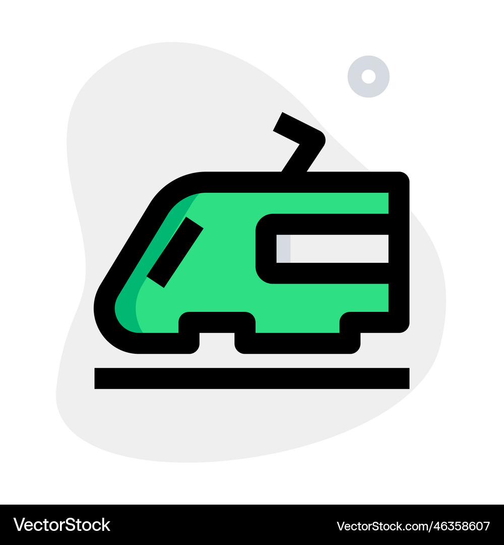 Passenger train that people use for traveling Vector Image