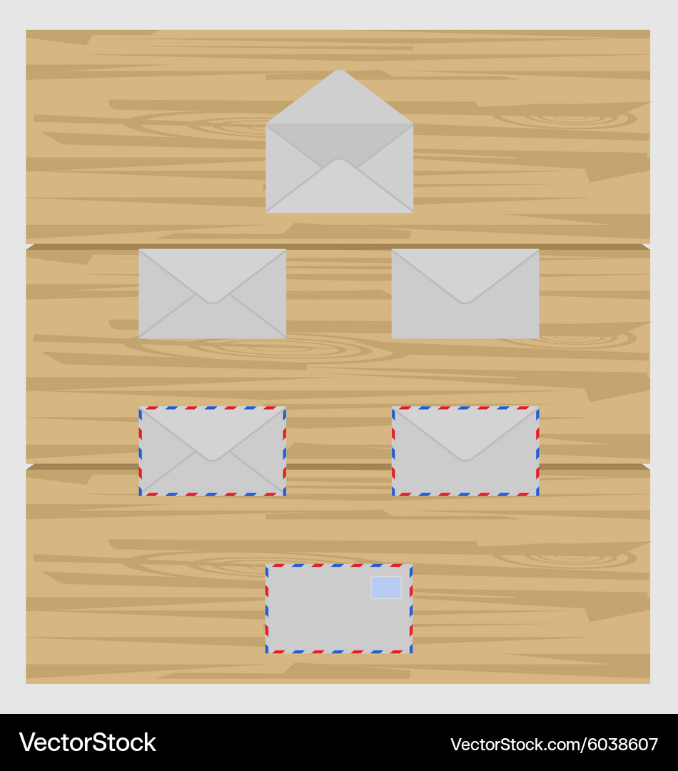 Set of envelope Royalty Free Vector Image - VectorStock