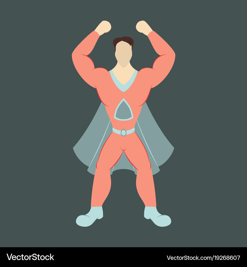 Superhero cartoon icon with superman Royalty Free Vector