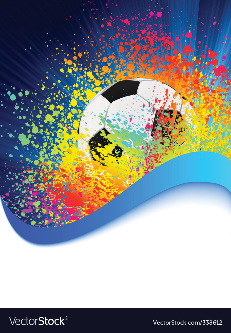 Soccer background Royalty Free Vector Image - VectorStock