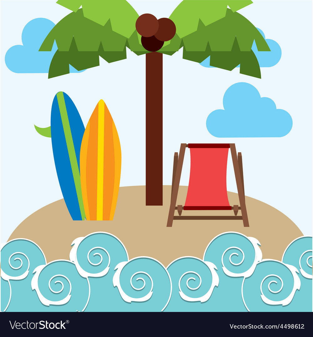 Surfing hawaii Royalty Free Vector Image - VectorStock