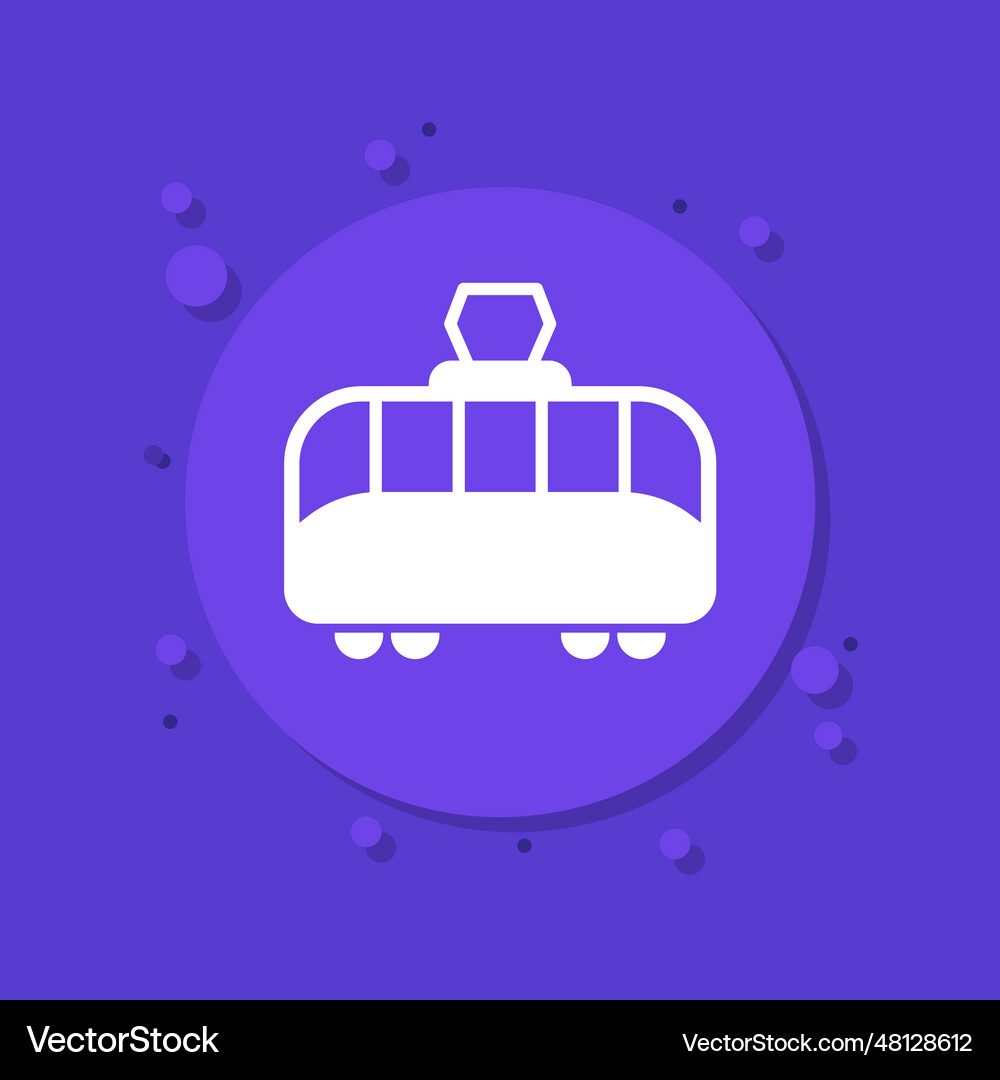 Tram icon side view Royalty Free Vector Image - VectorStock