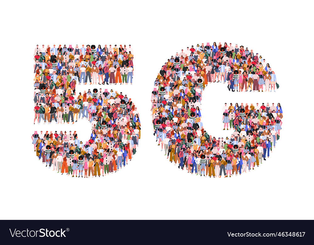 5g network wireless technology Royalty Free Vector Image