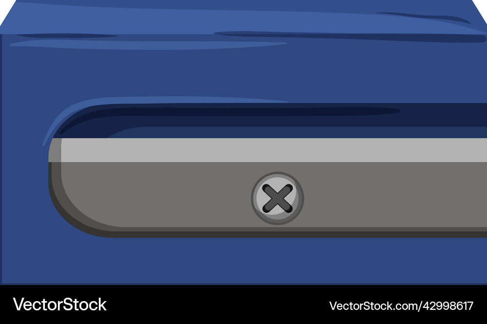 Blue pencil sharpen cartoon Royalty Free Vector Image
