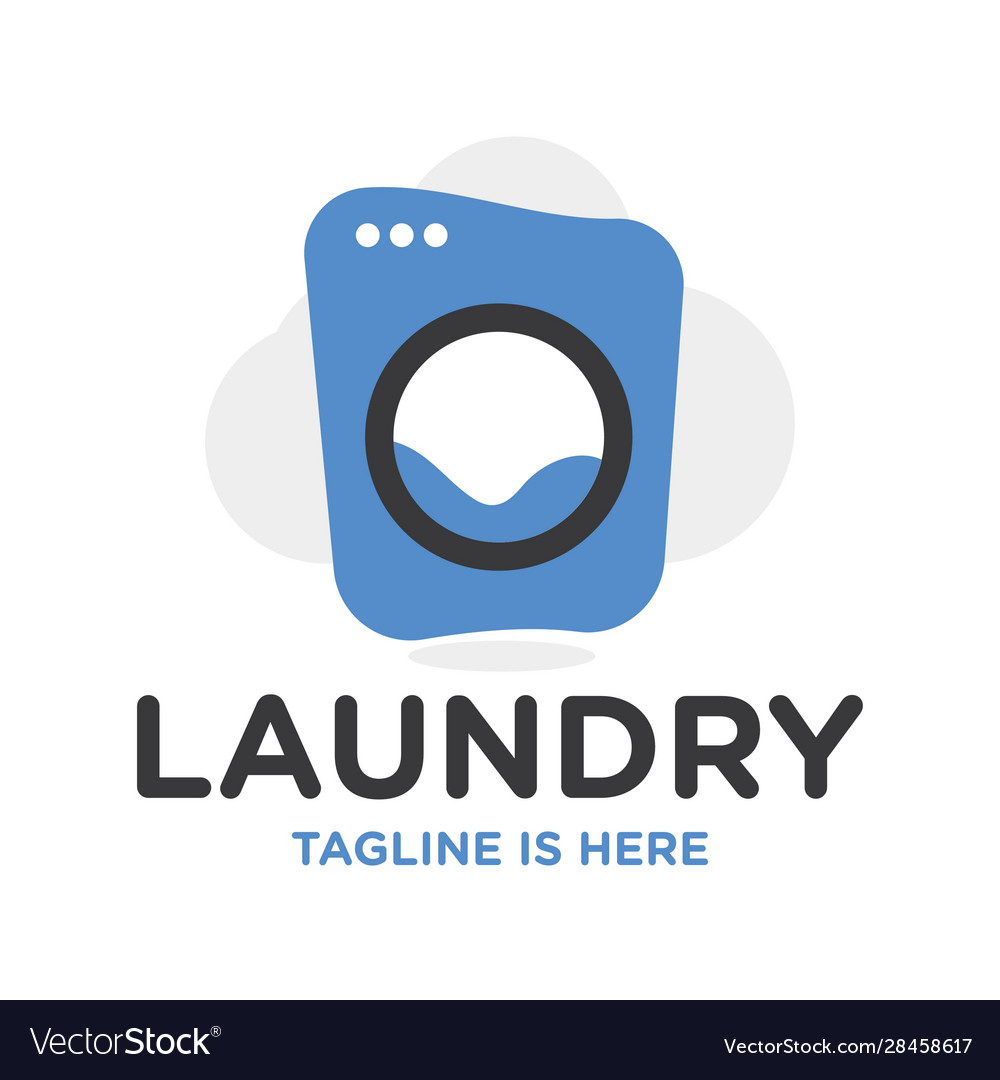 Laundry logo Royalty Free Vector Image - VectorStock