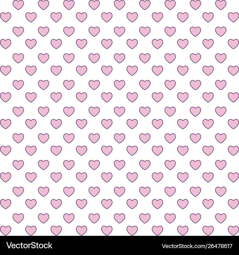 Pattern hearts love decoration Royalty Free Vector Image
