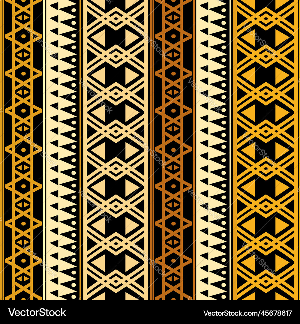 Retro colors tribal seamless navajo pattern aztec Vector Image
