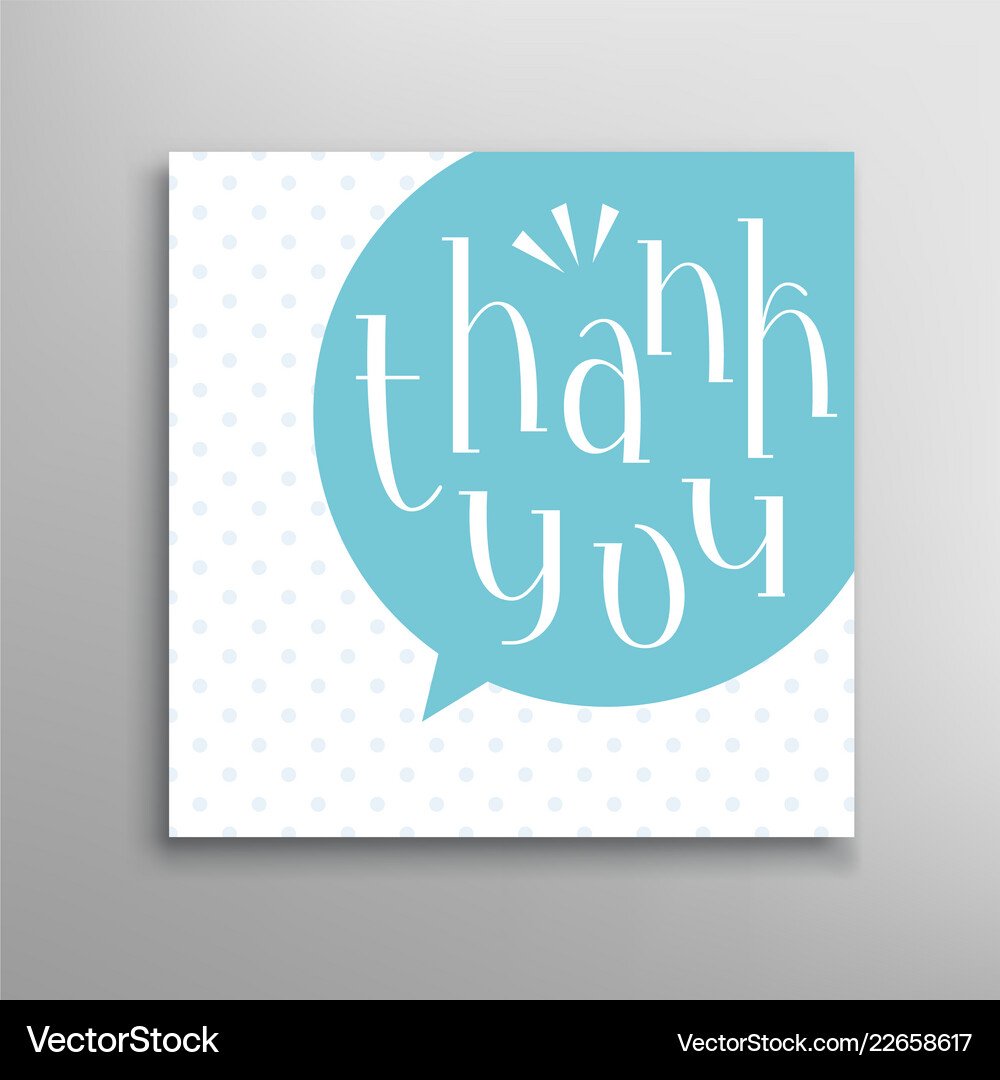 Thank you handwritten lettering text Royalty Free Vector