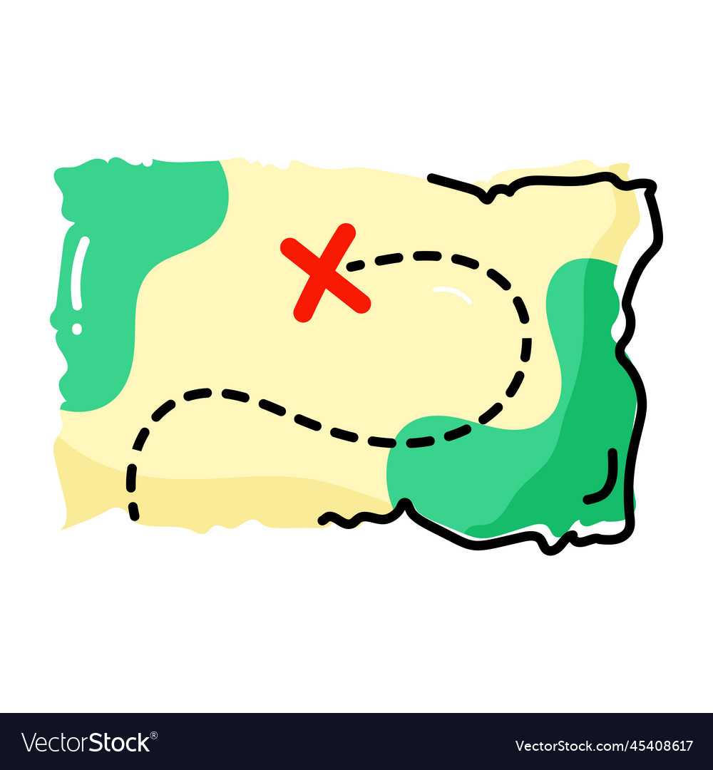 Treasure map Royalty Free Vector Image - VectorStock