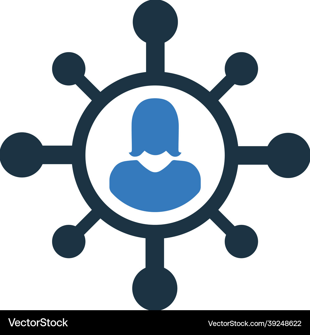 Marketing viral icon simple editable design Vector Image