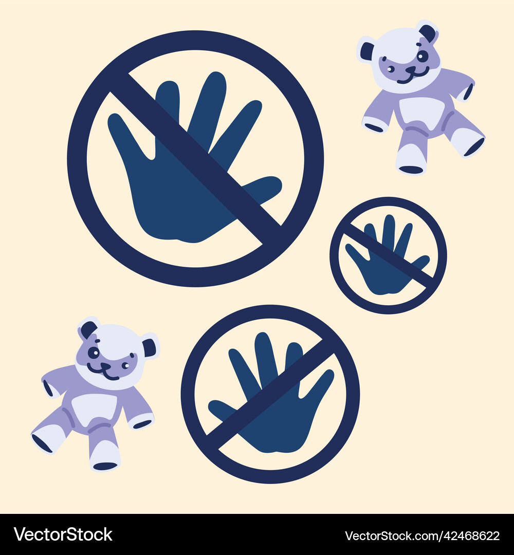 National child abuse awareness Royalty Free Vector Image